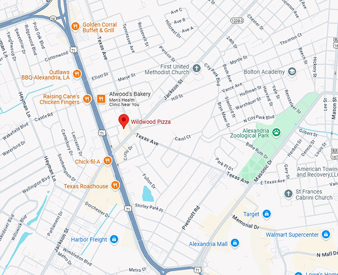 16. wildwood pizza map