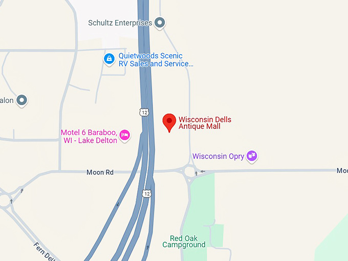 16. wisconsin dells antique mall map