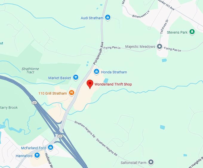 16. wonderland thrift shop map