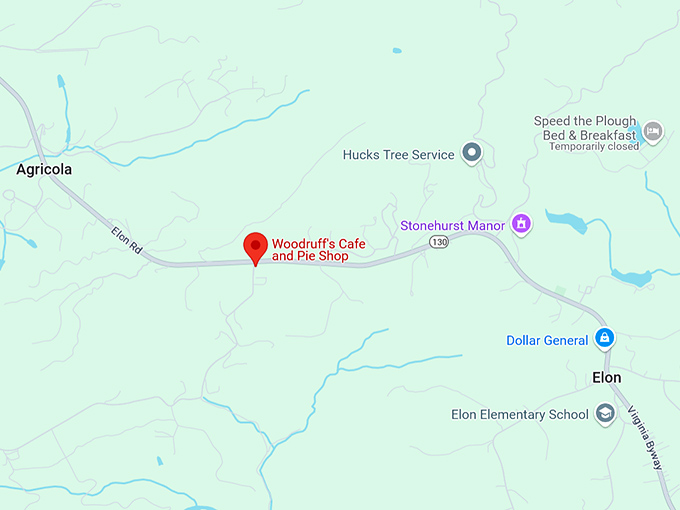16. woodruff's cafe and pie shop map