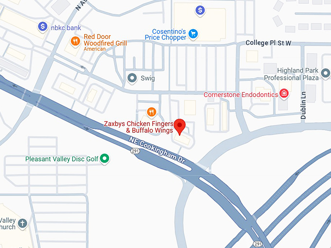16. zaxbys chicken fingers & buffalo wings map