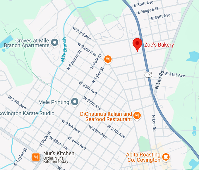 16. zoe's bakery map