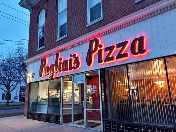 The neon glow of Pagliai's sign has been guiding hungry Hawkeyes to pizza nirvana since the Eisenhower administration.