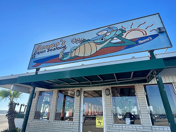 Surf's up at Benno's! This Galveston gem serves up Cajun seafood with a side of beachfront views. Who needs a fancy dining room when you've got the Gulf as your backdrop?