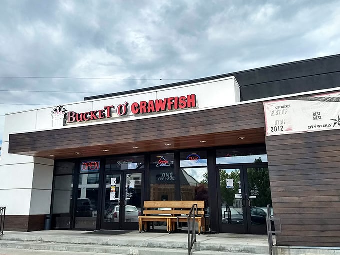 Bucket O' Crawfish: Where seafood dreams come true! This neon-lit paradise is like finding Atlantis in the heart of Salt Lake City.