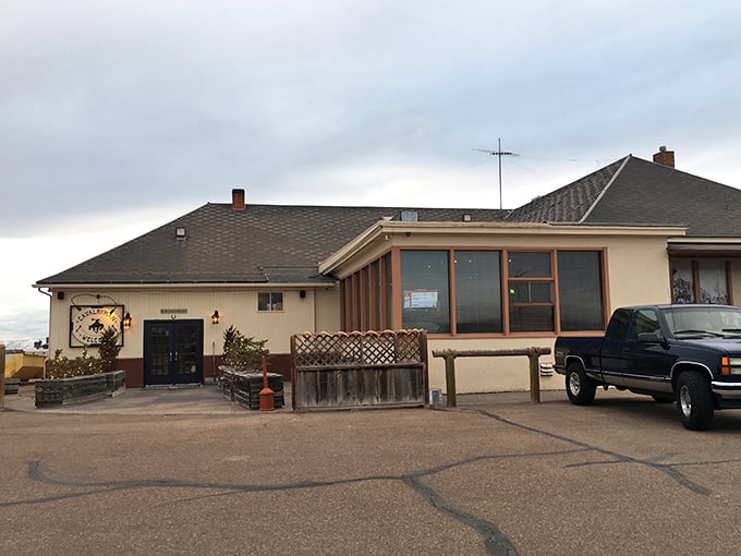 Cavalryman Steakhouse: Where the West was won... with perfectly grilled ribeyes! This cozy outpost looks ready to serve up some serious cowboy cuisine.