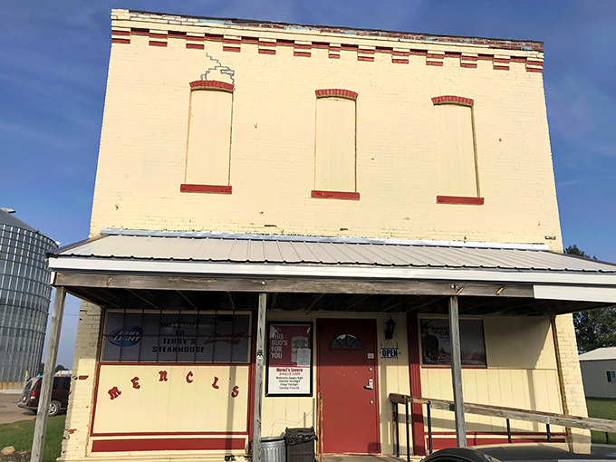 Terry's Steakhouse: Where time stands still, but the grill keeps sizzling! This cream-and-red charmer looks like it's straight out of a Norman Rockwell painting.