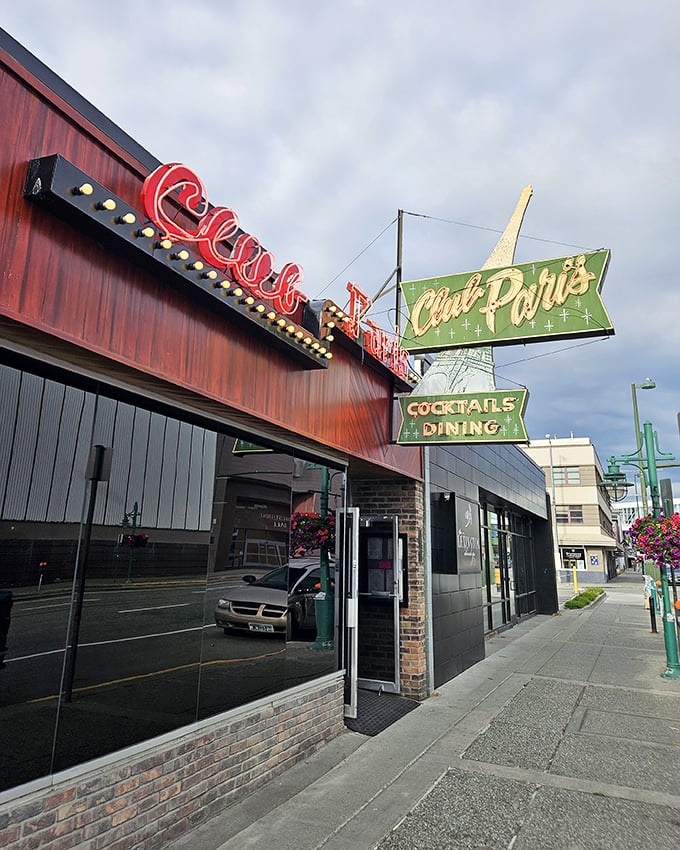 Step into a time warp at Club Paris. The vintage charm is as thick as their legendary steaks &ndash; and twice as satisfying.