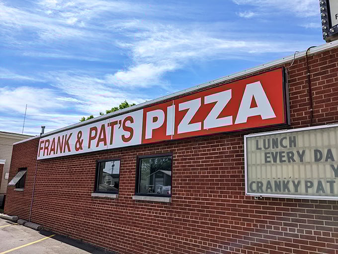 "Lunch every day" at Cranky Pat's? More like "Pizza every meal"! This local gem is serving up slices of happiness faster than you can say "extra cheese."