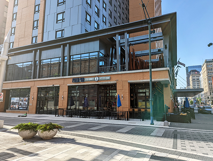 Step into Pier 48 and you're transported to a coastal haven. The only thing missing is the sound of seagulls!