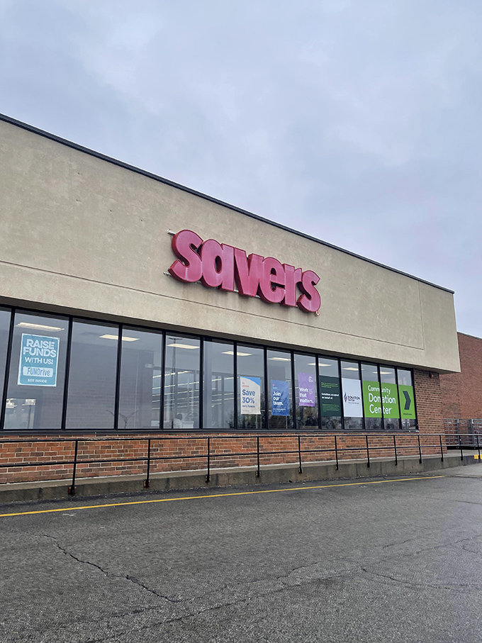 Explore endless rows of pre-loved gems at Savers, where your next great find is just waiting to be discovered today.