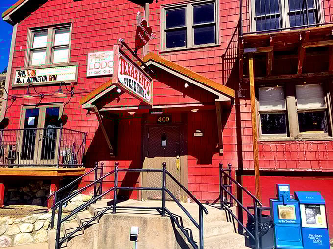 Step into a time machine disguised as a steakhouse! Texas Reds serves up nostalgia with a side of sizzle, all wrapped in a cherry-red exterior.