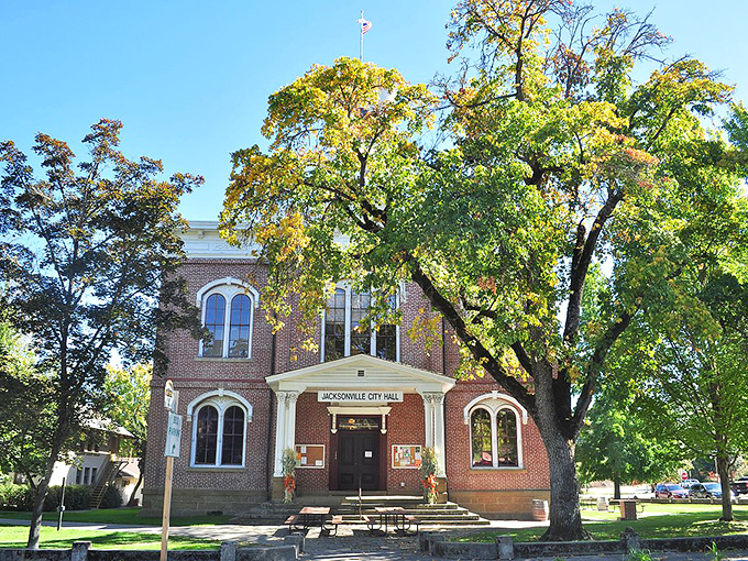 City Hall or time machine? This brick beauty has seen more history than a Ken Burns documentary. Just don't expect to renew your horse's registration here.