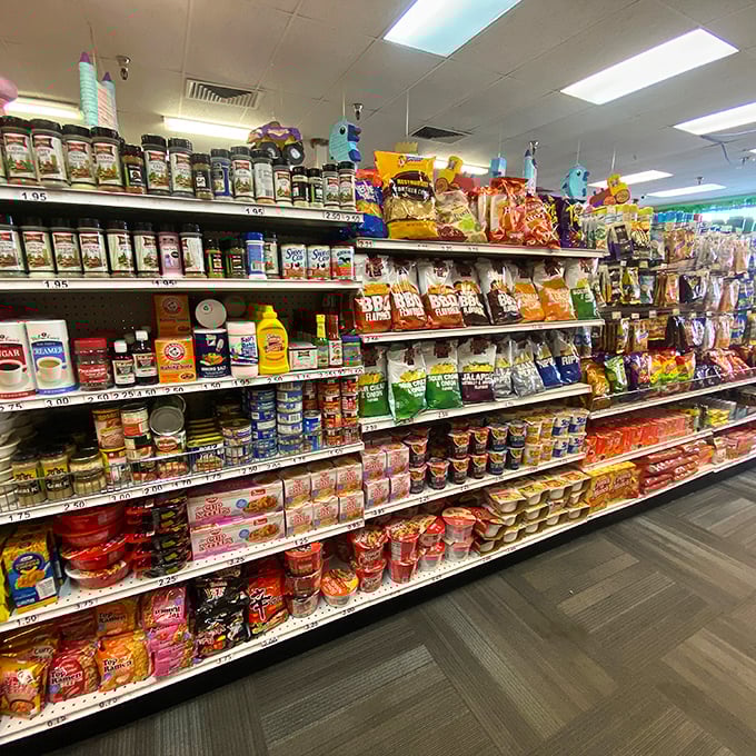 Name-brand snacks at non-Alaskan prices! This food aisle proves you don't need to choose between eating well and heating your home this winter.