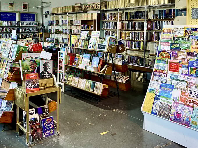 Shelf after shelf of literary gold. It's like stumbling into Aladdin's cave, but instead of jewels, you're surrounded by stories.