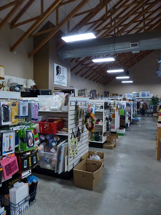 Step into a time machine of trinkets! The exposed beams and endless aisles promise adventures in every nook and cranny.