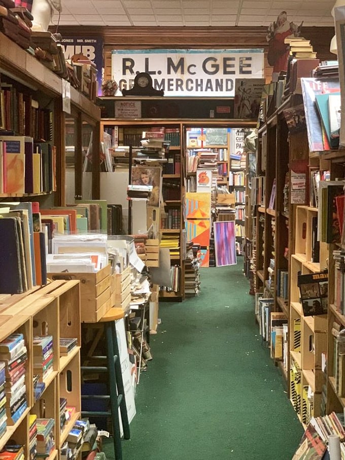 Indiana Jones, eat your heart out! This aisle is the archaeological dig site of bibliophiles, where every shelf holds buried treasure.