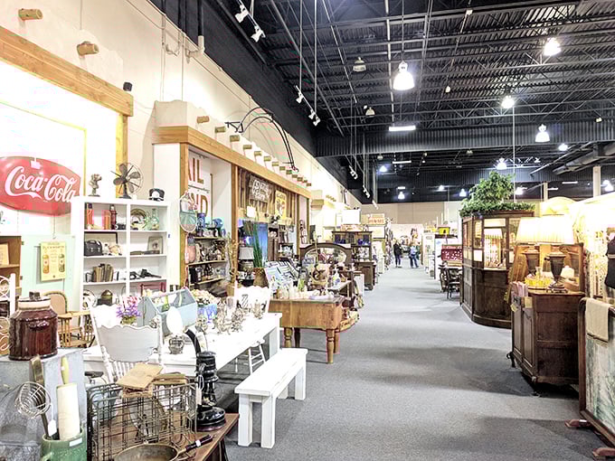 Step inside and prepare for sensory overload. It's like someone took a century's worth of yard sales and organized them into a labyrinth of nostalgia.