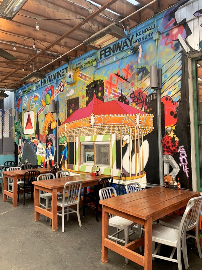 Step inside and feast your eyes on the menu of dreams. This chalkboard is the seafood equivalent of Charlie's golden ticket to Willy Wonka's factory.