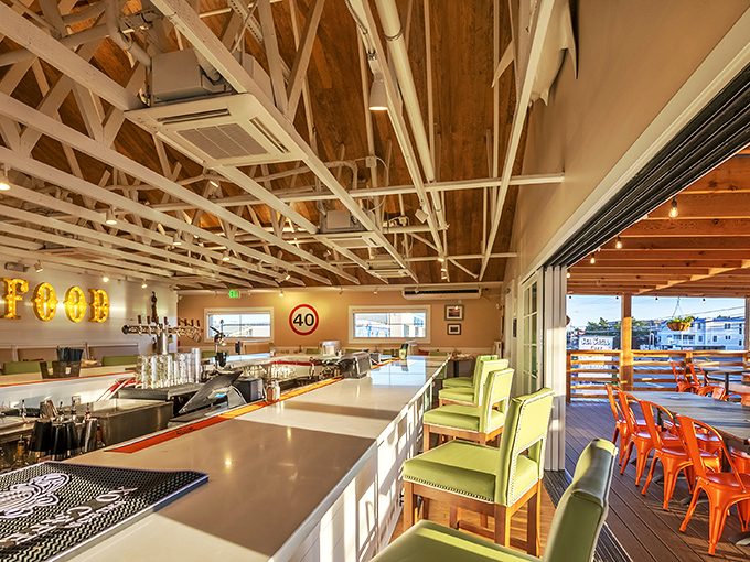 Step inside and let the nautical vibes wash over you. This interior is as fresh as the catch of the day!