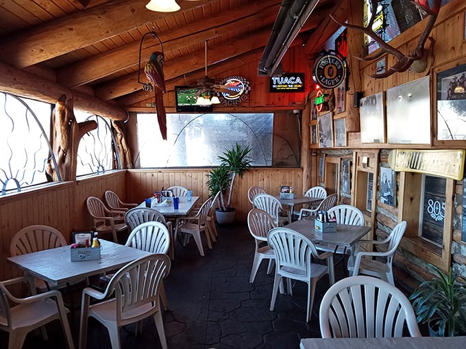Step inside and let the aroma of sizzling steaks transport you. This cozy dining room is where memories are made and belt notches are loosened.