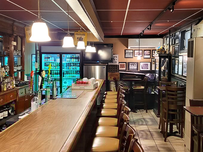 Step into pizza paradise! Andy's cozy interior feels like your favorite uncle's basement, if your uncle was a pizza-making genius.