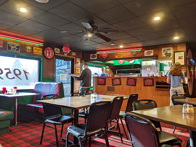 Step into a time warp of deliciousness. Charlie's interior is where 'Cheers' meets 'Happy Days', with a side of mouthwatering aromas.