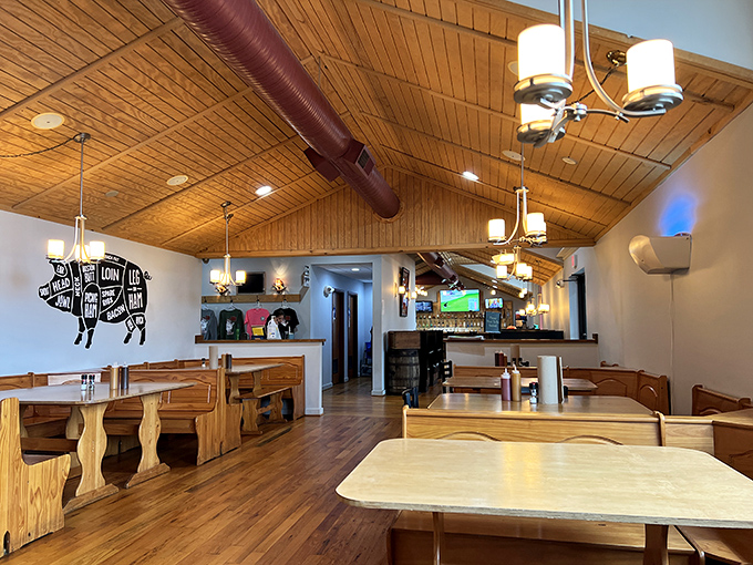 Step inside and let the aroma of slow-cooked goodness wrap around you like a warm, meaty hug from your favorite carnivorous aunt.