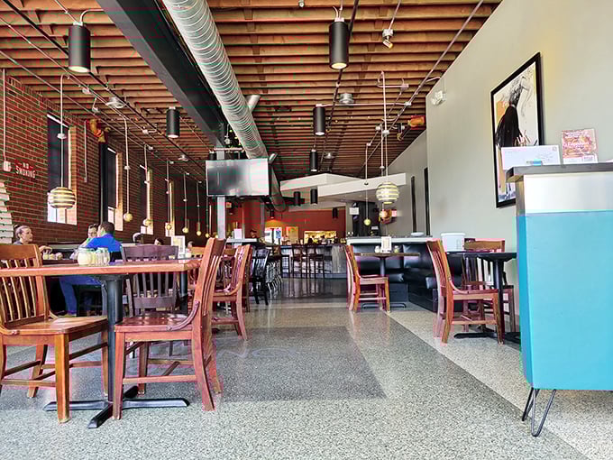 Step into pizza paradise! Joey's interior is a cozy blend of rustic charm and modern flair, where every table feels like the best seat in the house.