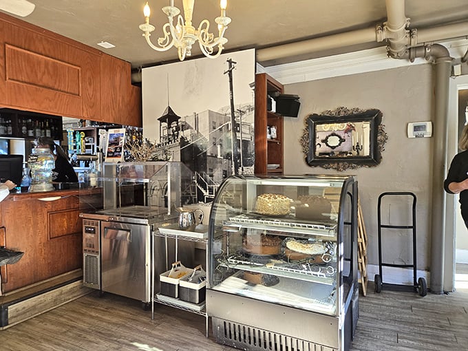 Step into a time warp where vintage charm meets spooky chic. The Haunted Hamburger's interior is like your eccentric aunt's attic decided to open a restaurant &ndash; and it works!