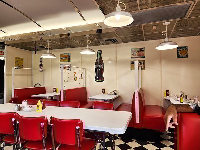 Red vinyl booths and checkerboard floors transport you to simpler times when calories didn't count and coffee refills were endless.