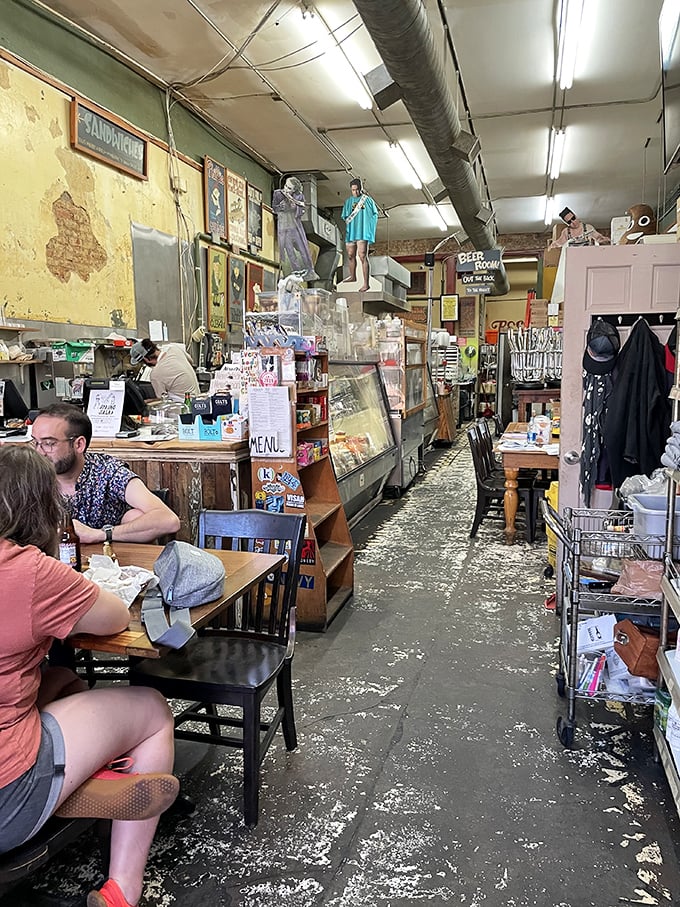 Organized chaos meets culinary time capsule. Stein's interior is a glorious mishmash that'll make you feel right at home.