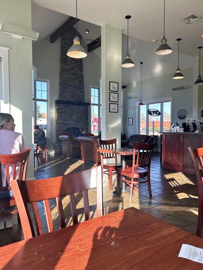 Step inside and feel the warmth wash over you. With its cozy fireplace and inviting atmosphere, it's like walking into your coolest friend's living room &ndash; if that friend was a culinary genius.