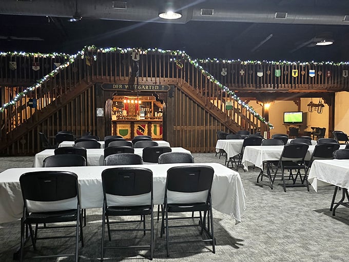 Step into a winter wonderland, minus the frostbite. This cozy interior could warm even the Grinch's heart.