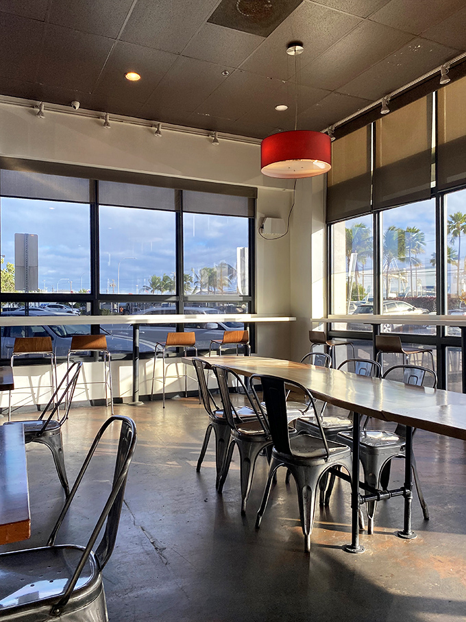 Step inside and you'll find a space that's more "modern chic" than "stuffy bistro." The large windows flood the room with light, perfect for Instagramming your meal.