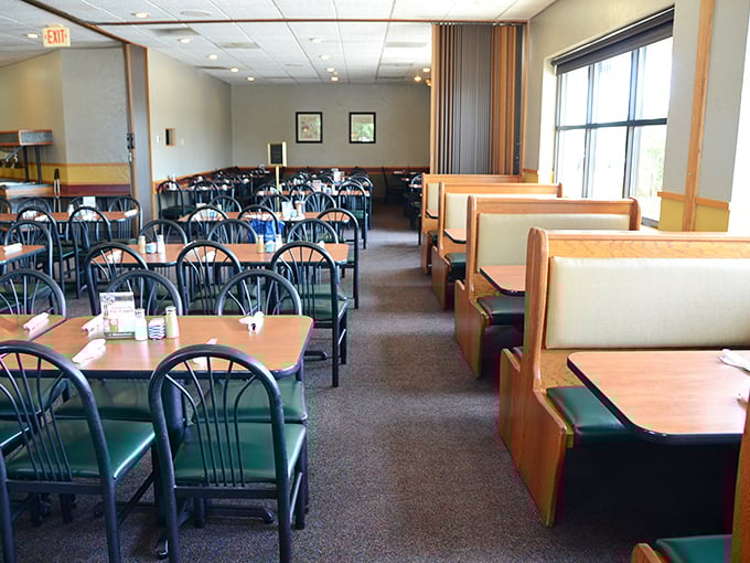 Step inside and feel like you've entered the cozy living room of a steak-loving friend. Simple tables and booths await your culinary adventure.