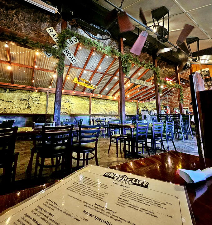 Step inside and you'll swear you've stumbled onto a movie set. This eclectic interior is part rustic charm, part whimsical wonderland.