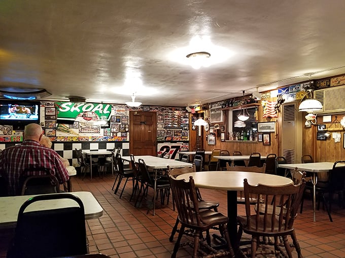 Step inside and travel back in time – this isn't just a dining room, it's a living museum of comfort food.