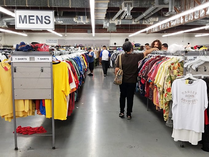 Treasure hunters unite! This sea of shirts is where fashion goes for its second act. Who knows, you might find your next red-carpet look!