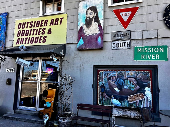 Step right up to the greatest show in Arabi! This entrance is like a portal to a dimension where whimsy reigns supreme.