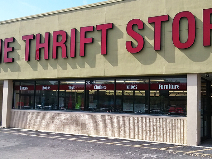 Step right up to the gateway of gently-used goodies! This entrance is like a portal to a parallel universe where everything's a steal.