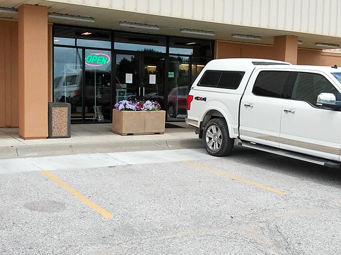 Open sesame! This unassuming entrance is like the wardrobe to Narnia, but instead of talking lions, you'll find chatty antique dealers.