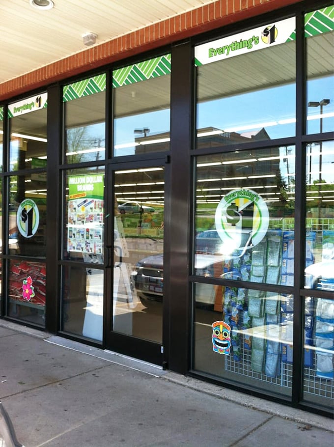 Step into savings paradise! These glass doors are portals to a world where every aisle is a treasure hunt for budget-conscious explorers.