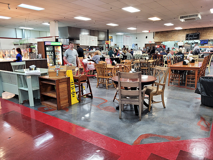 The market's dining area buzzes with locals who know the secret: Thursday through Saturday, this is Maryland's epicenter of comfort food excellence.