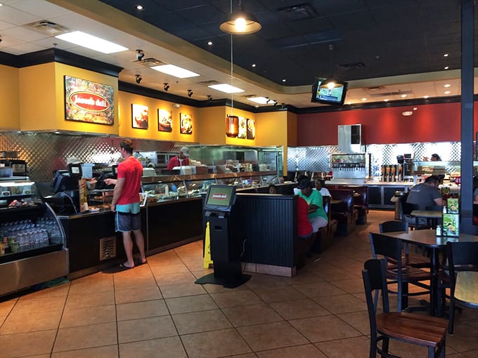 Step into flavor town! The bustling interior of Jason's Deli promises a feast for both your eyes and taste buds.
