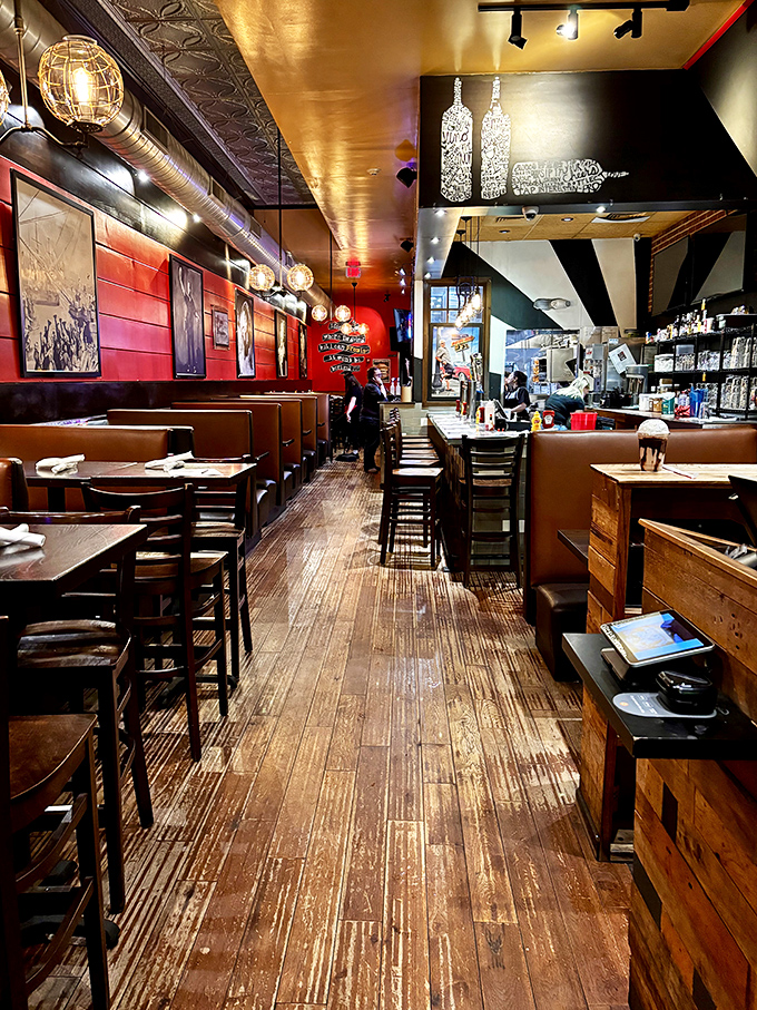 Step into a burger lover's dream, where the d&eacute;cor is as eclectic as the menu. It's like a sports bar and a mad scientist's lab had a delicious baby.