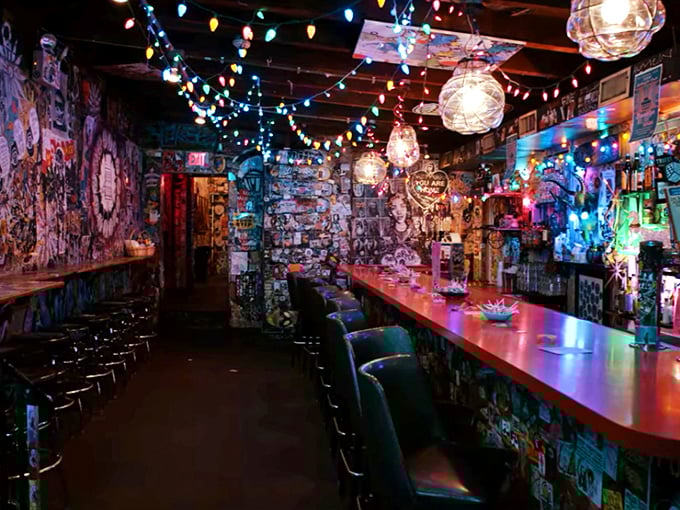 Step inside and prepare for sensory overload! It's as if a thrift store, art gallery, and punk concert collided to create the coolest hangout in Philly.