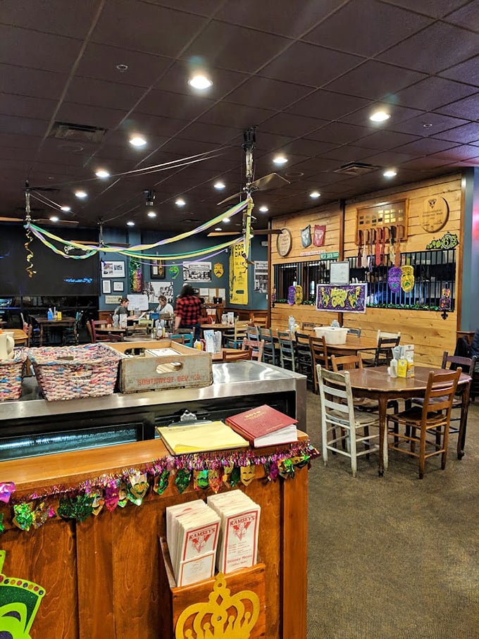 Step into a time capsule of comfort! Ramsey's interior is a delightful hodgepodge of local memorabilia and cozy charm that'll make you feel right at home.