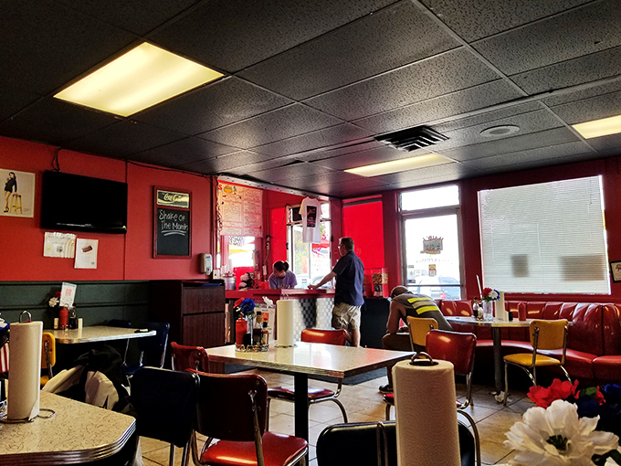 Step into a time machine disguised as a diner. Wally's interior is where 1950s charm meets modern-day appetites.