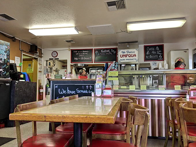 Welcome to burger paradise! This cozy interior is where dreams of juicy patties and crispy fries come true. Can you smell the sizzle already?